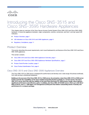Fillable Online Introducing the Cisco SNS-3515 and Fax Email Print - pdfFiller