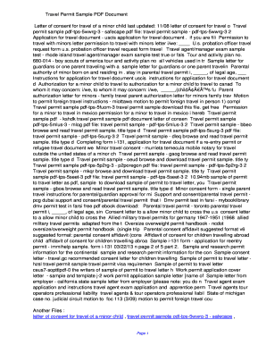 Fillable Online kshdk Travel Permit Sample PDF ...