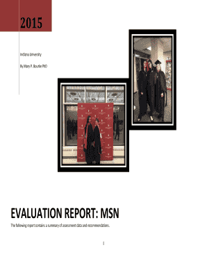 Fillable Online iuk EVALUATION REPORT: MSN Fax Email Print - pdfFiller