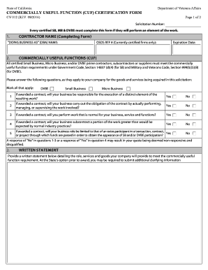 Fillable Online calvet ca COMMERCIALLY USEFUL FUNCTION (CUF ...