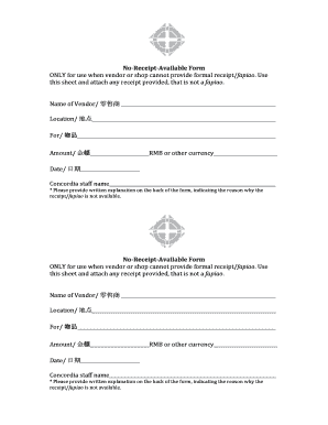 Fillable Online concordiashanghai No-Receipt-Available Form Fax Email ...