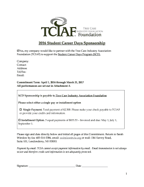 Fillable Online tcia Yes, my company would like to partner with the ...