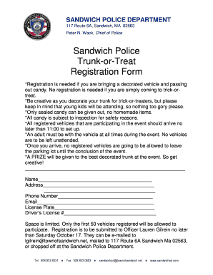 Sandwich Massachusetts Police - Fill Online, Printable, Fillable, Blank ...