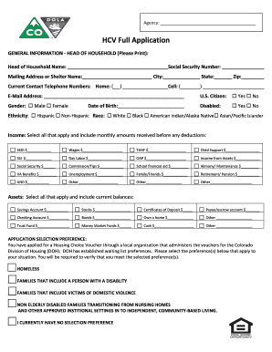 Fillable Online smrha Application - Full HCV Fax Email Print - pdfFiller