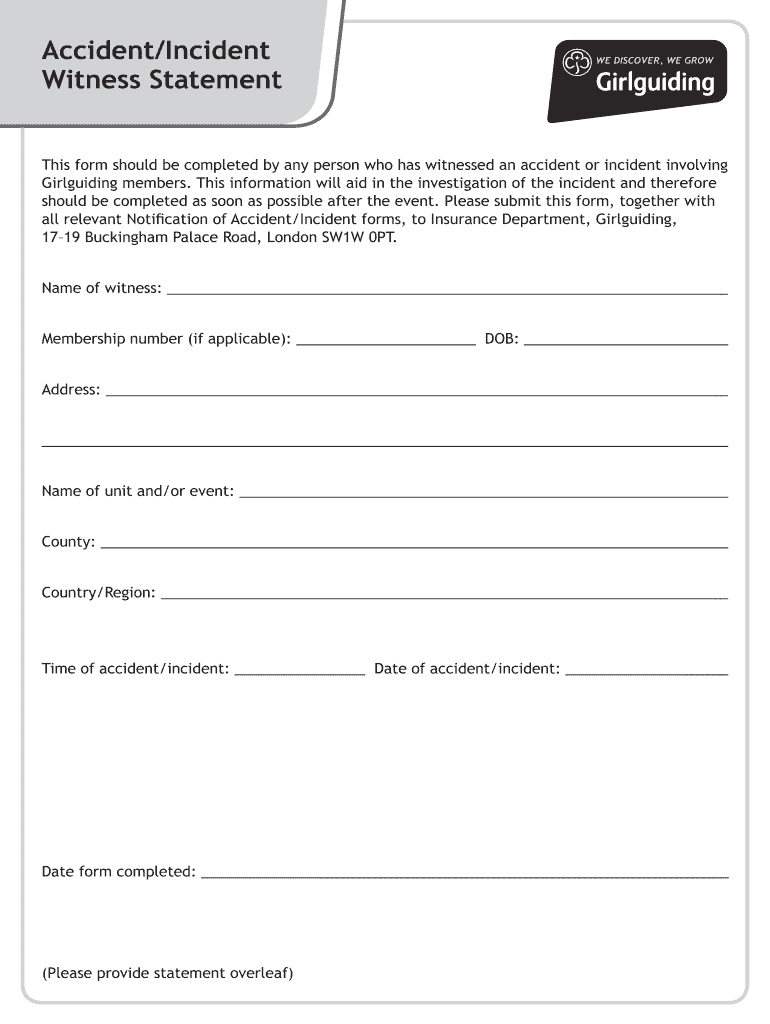 Fillable Online Accident/Incident Fax Email Print - pdfFiller