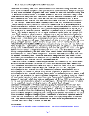 Fillable Online ceql Blank Instructional Rating Form Usmc PDF ...