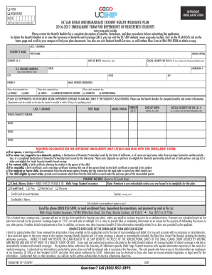 Fillable Online ucop UC SAN DIEGO UNDERGRADUATE STUDENT HEALTH ...