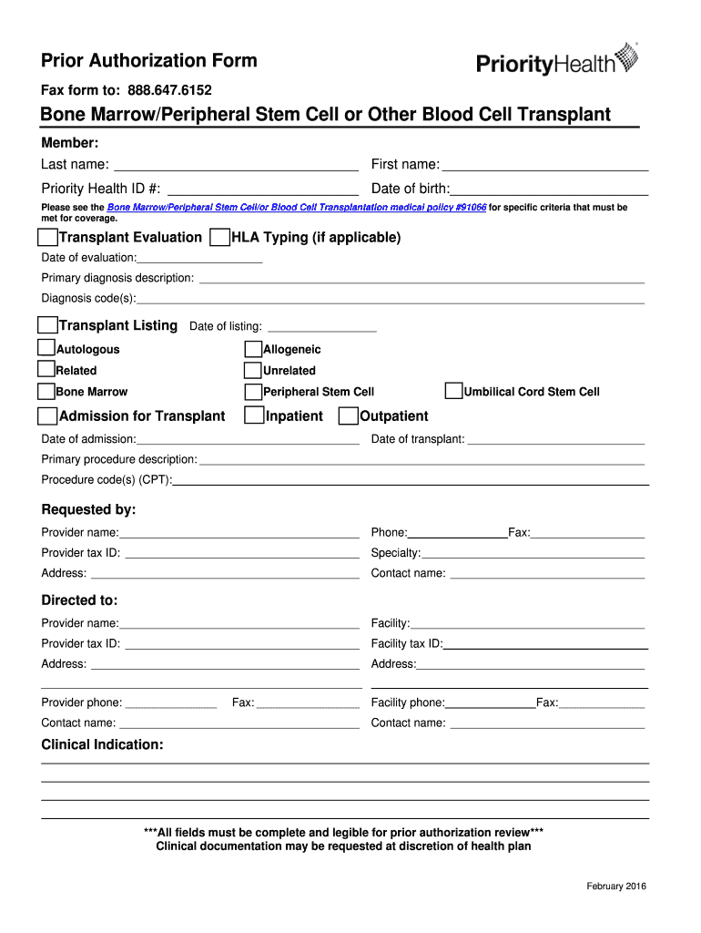Fillable Online bone-marrow-transplant-pa-form 0216.doc Fax Email Print ...