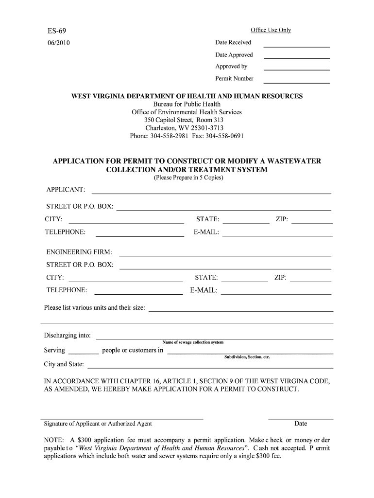 Fillable Online wvdhhr ES-69 Fax Email Print - pdfFiller
