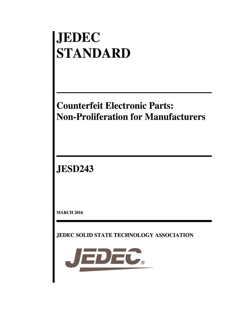 Fillable Online JEDEC STANDARD - Health Fax Email Print - pdfFiller