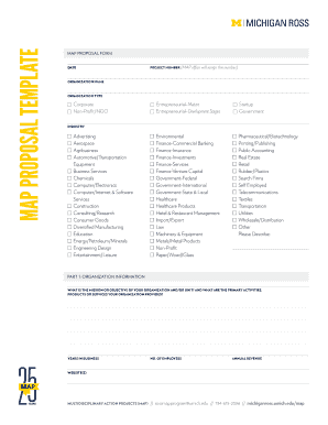 Fillable Online bus umich MAP PROPOSAL FORM MAP PROPOSAL TEMPLATE - bus ...