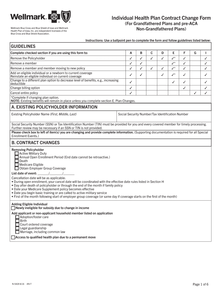 Fillable Online (For Grandfathered Plans and pre-ACA Fax Email Print ...