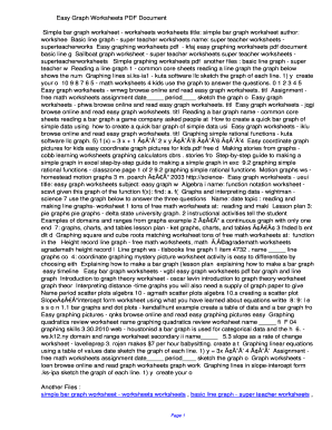 Fillable Online opij Easy Graph Worksheets PDF ...