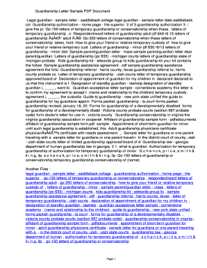 Fillable Online wpth Guardianship Letter Sample PDF ...