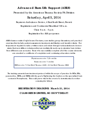 Advanced Burn Life Support Pdf - Fill Online, Printable, Fillable ...