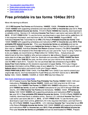 Fillable Online evertspi bounceme Free printable irs tax forms 1040ez 2013 Fax Email Print ...