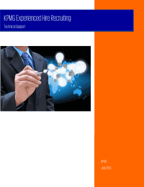 Fillable Online KPMG Experienced Hire Recruiting Fax Email Print ...