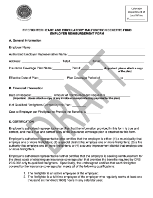 Fillable Online FFB Program Reimbursement Form - Colorado Firefighter ...