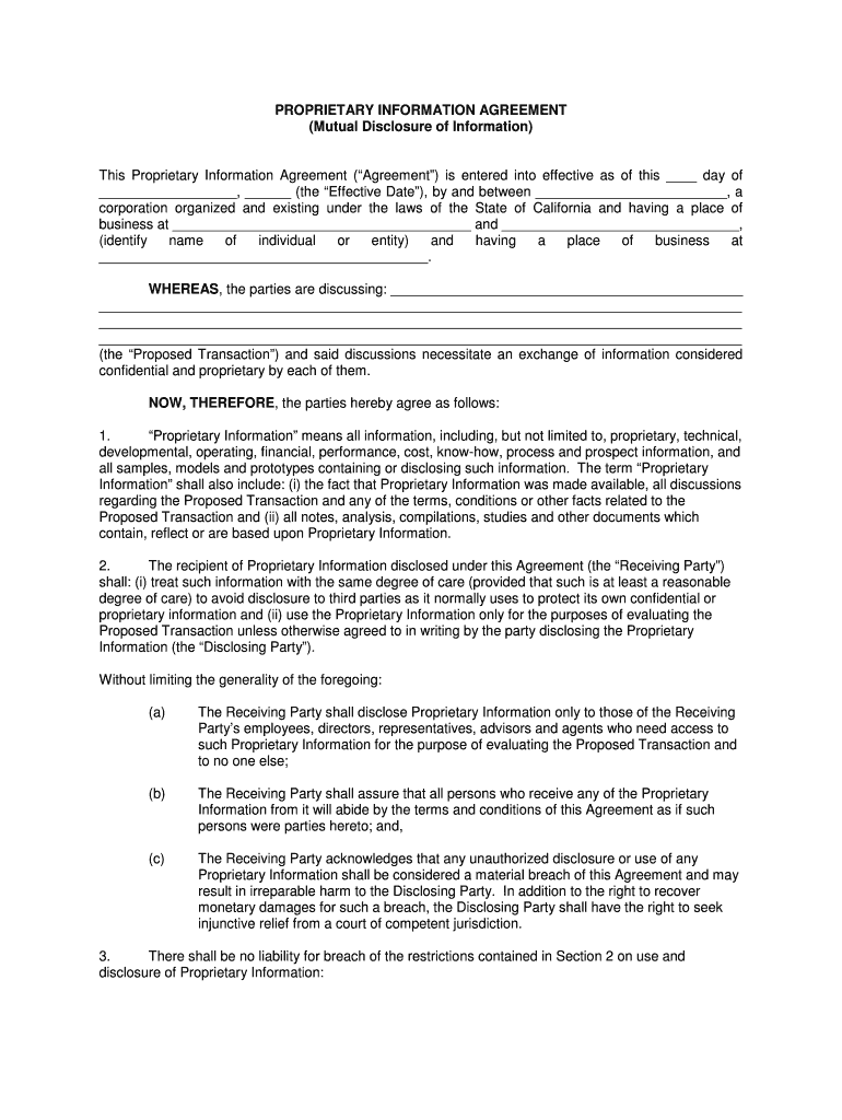 Fillable Online (Mutual Disclosure of Information) Fax Email Print - pdfFiller