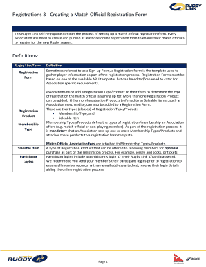 Fillable Online Registrations 3 - Creating a Match Official ...