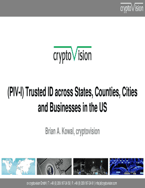 Fillable Online (PIV-I) Trusted ID across States, Counties, Cities Fax ...