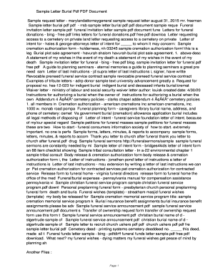 Fillable Online rrsb Sample Letter Burial Pdf PDF ...