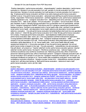 Fillable Online yknj Sample Of Cna Job Evaluation Form PDF 8caa8de59c34b8a4d6c648e6d66fa12f ...