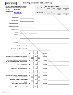 Fillable Online oregon Pass Request - FORM (modified 10-28-13).docx Fax ...
