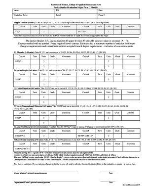 Fillable Online sjsu Map your path to graduation: Attached to the end ...