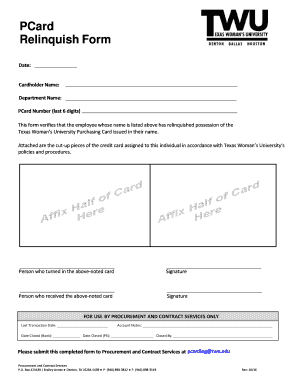 Fillable Online twu Cardholder Name: Fax Email Print - pdfFiller