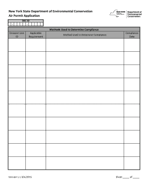Fillable Online dec ny Compliance Method Form (PDF) - New York State ...