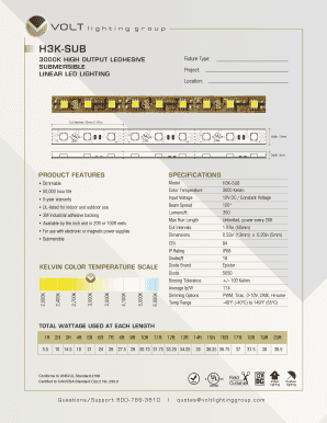 Fillable Online H3K-SUB Specs Fax Email Print - pdfFiller