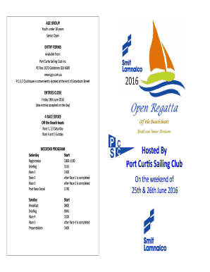 Fillable Online Smit Lamnalco All Boats Regatta 2016 Entry Form v1 Fax ...