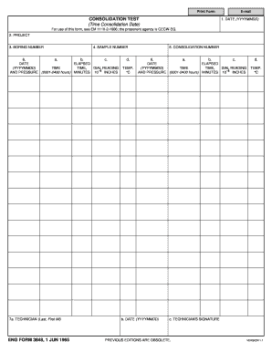 Fillable Online publications usace army ENG Form 3848 Consolidation ...