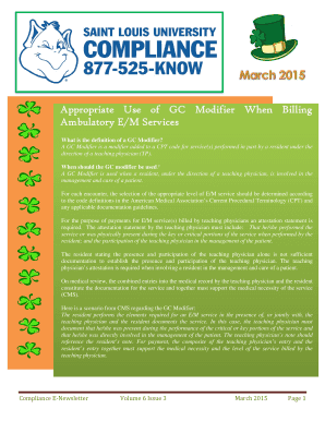 Fillable Online Appropriate Use of GC Modifier When Billing Fax Email ...