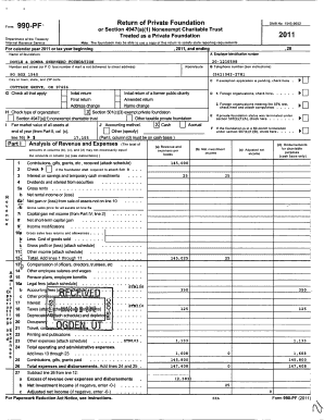 Fillable Online 990-PF- Return ofPrivate Foundation Form orSection 4947 ...