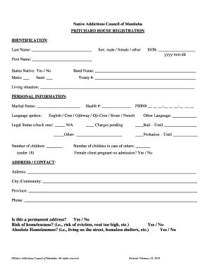 Fillable Online nacm Pritchard House Registration Form for Participants ...