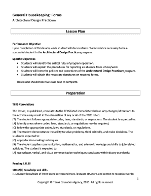 Fillable Online General Housekeeping: Forms Fax Email Print - pdfFiller