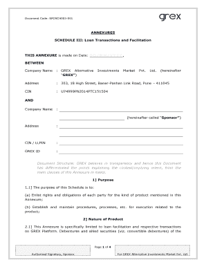 Fillable Online Sponsor Annexure Fax Email Print - pdfFiller