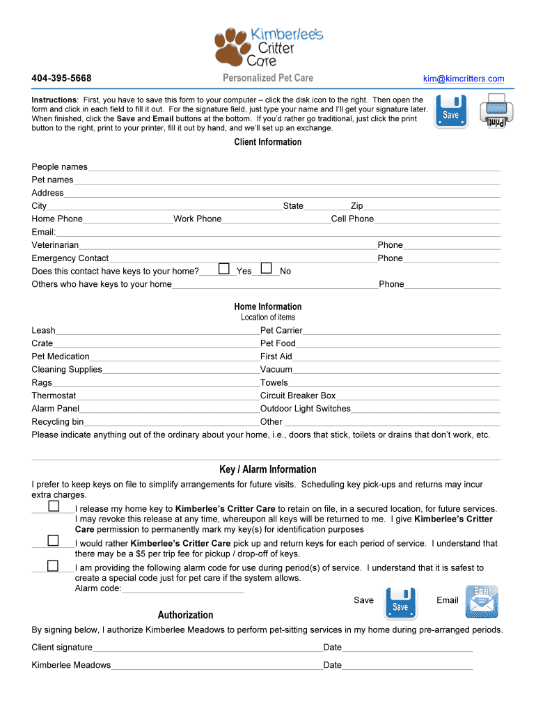 Fillable Online KCC client form online Fax Email Print - pdfFiller