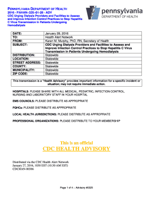 Fillable Online CDC Urging Dialysis Providers and Facilities to Assess ...