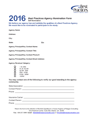 Fillable Online Self Nomination Fax Email Print - pdfFiller