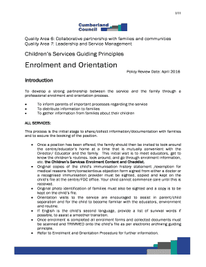 Fillable Online holroyd nsw gov Quality Area 6: Collaborative ...