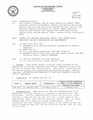 Fillable Online trngcmd marines NOV25 2014 CANDIDATE PRE-SHIP ...