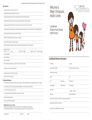 Fillable Online Child Intake Form - drdianemeyer.com Fax Email Print ...