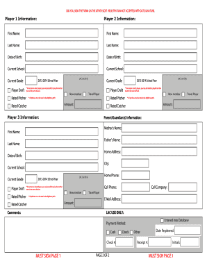 Fillable Online 2010 Fall Registration. LAC 2010 Fall Registration Form ...