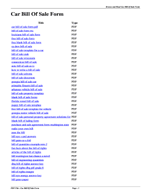 Fillable Online cjbs Car Bill Of Sale Form. car bill of sale form Fax Email Print - pdfFiller