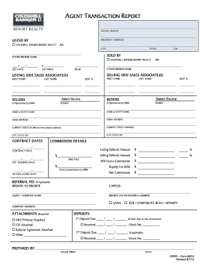 Fillable Online atr - agent transaction report Fax Email Print - pdfFiller