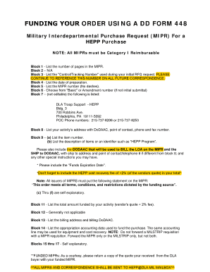 Fillable Online dla HOW TO ORDER USING A DD FORM 448 - dla Fax Email ...