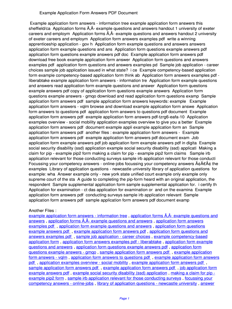 Fillable Online bdsa Example Application Form Answers PDF ... Fillable Online bdsa Example Application Form Answers PDF ...